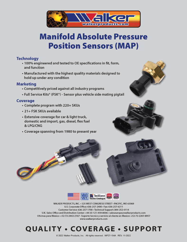 Manifold Absolute Pressure Sensors - Walker Products