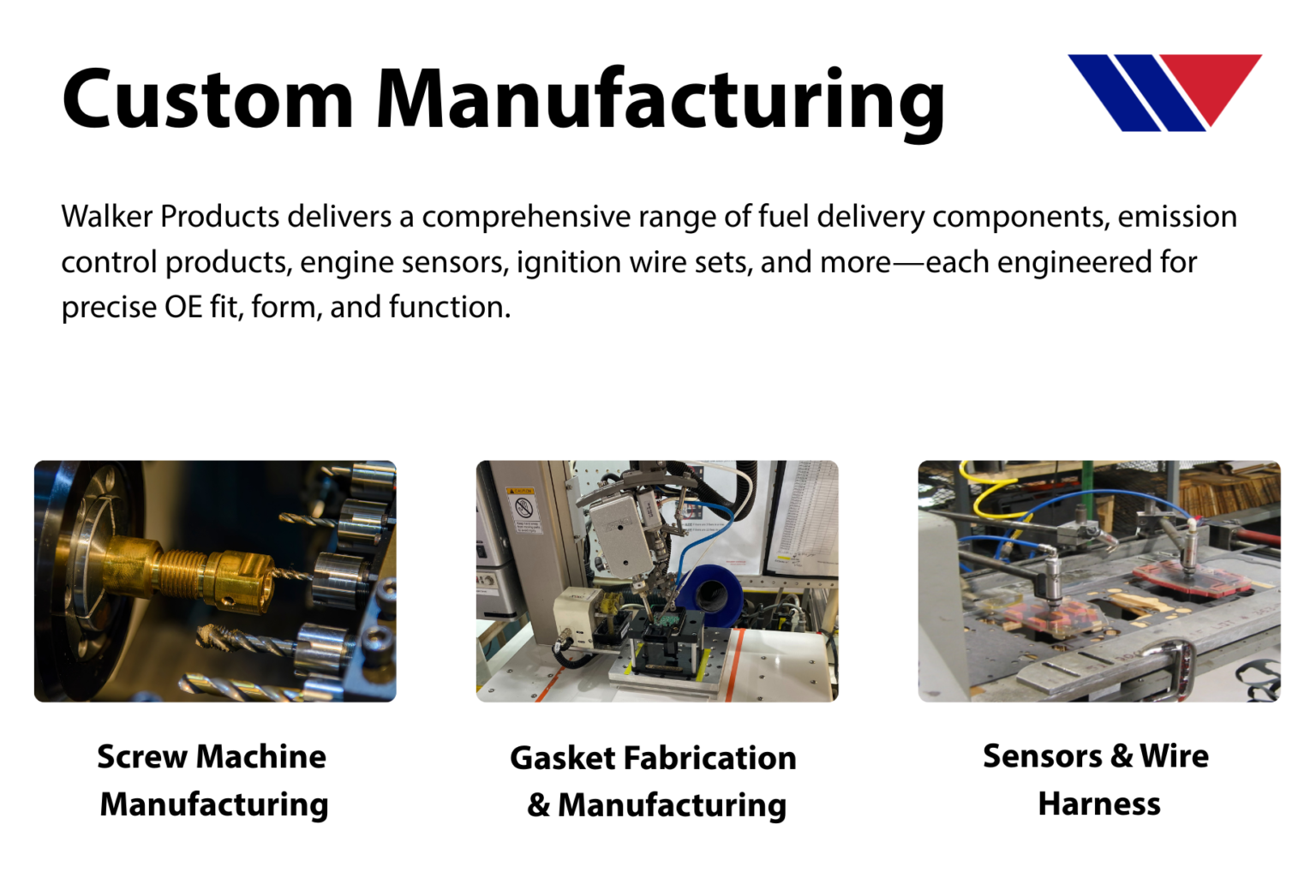 Product Categories - Walker Products